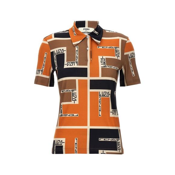 Fendi | Sweaters | Fendi Maxi Ff Puzzle Polo Shirt | Poshmark